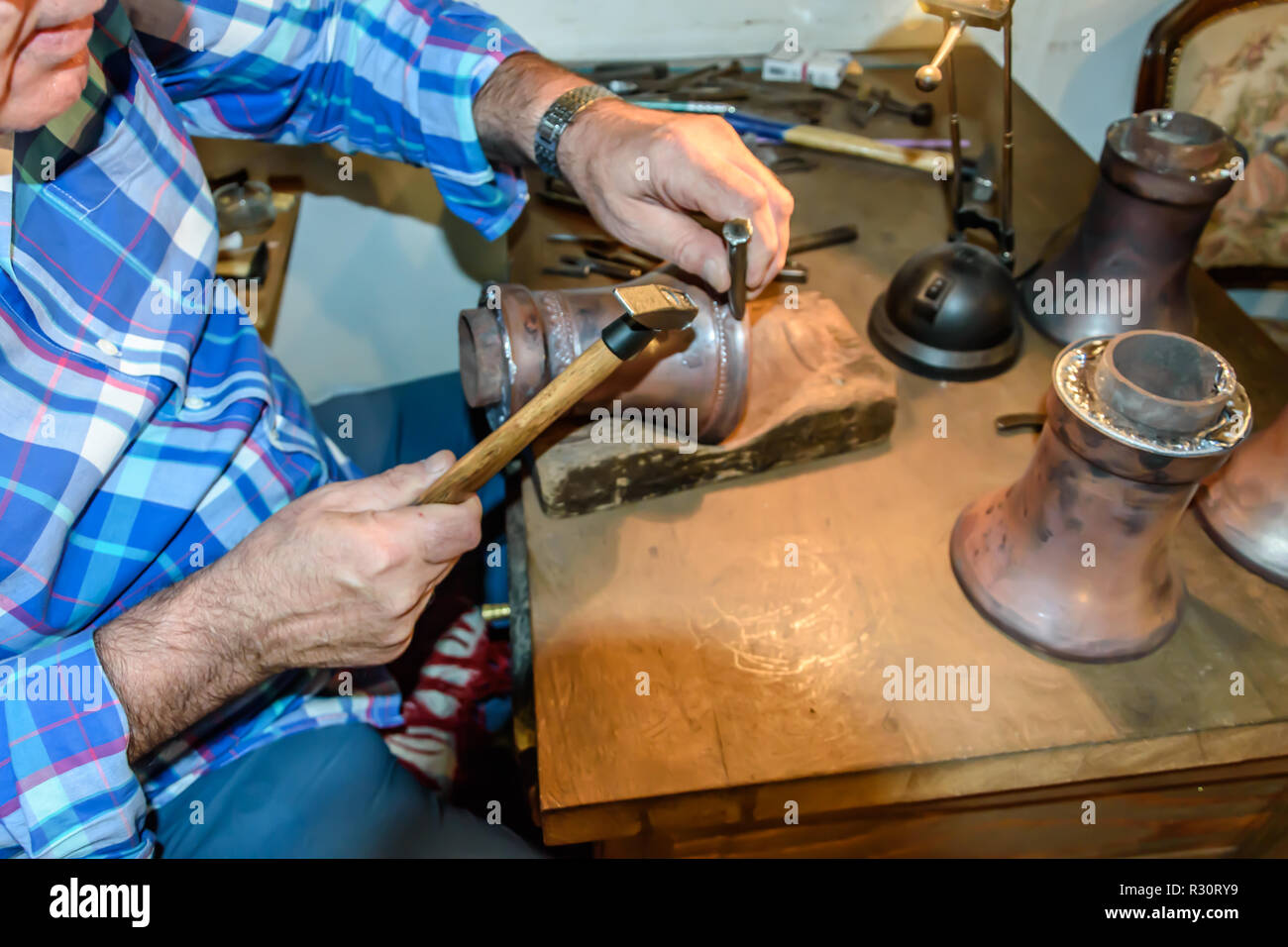 The coppersmith hi-res stock photography and images - Alamy