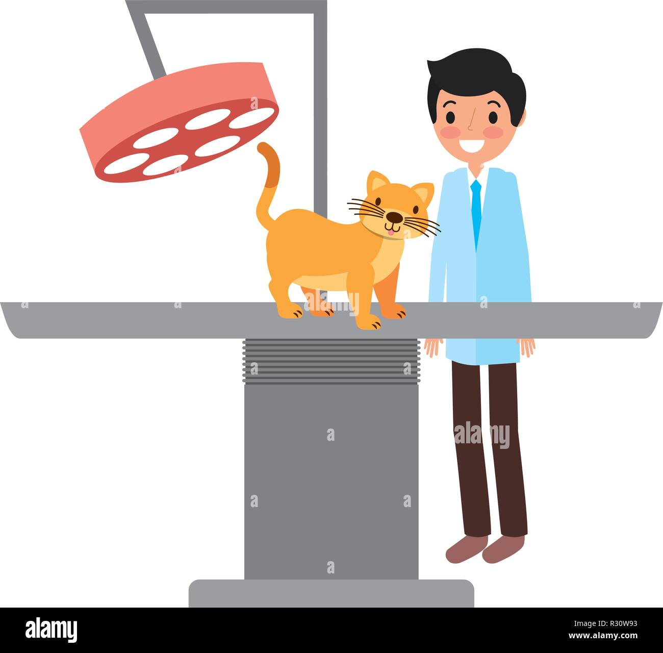 Patient exam table illustration Stock Vector Images - Alamy