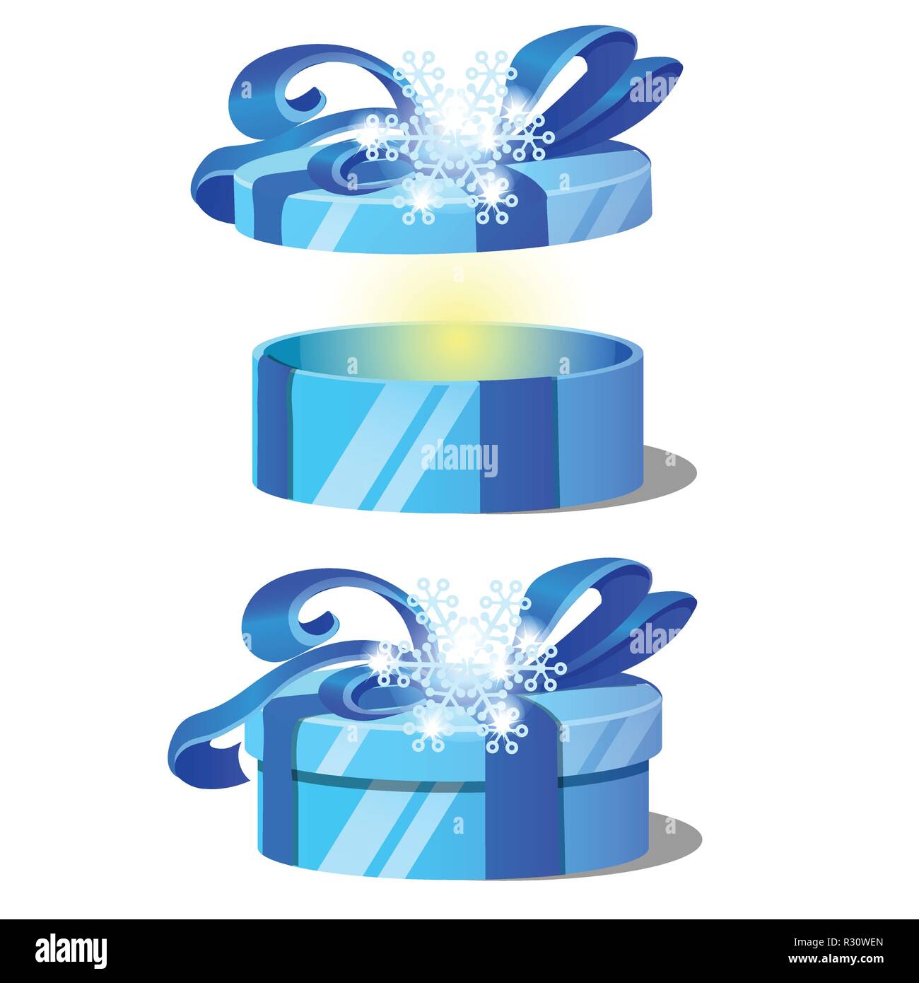 Boxes and lids Stock Vector Images - Alamy