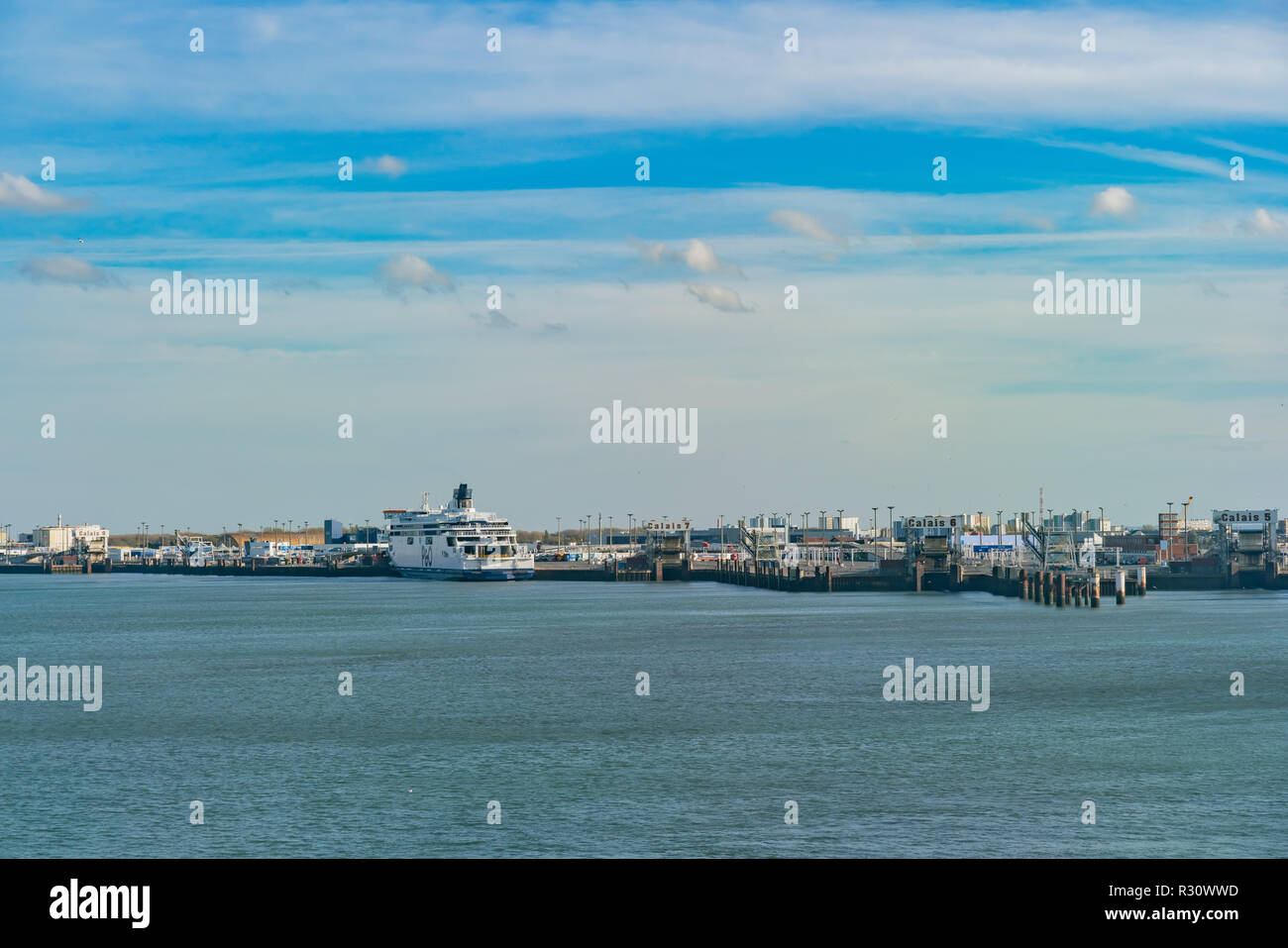 Exterior view of the famous Calais harbor at France Stock Photo - Alamy