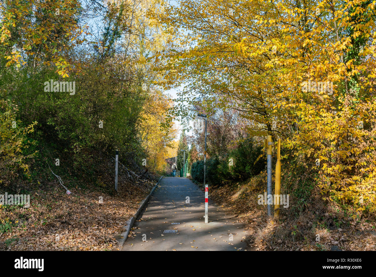 Beautiful fall color around country side of Iserlohn at Germany Stock ...