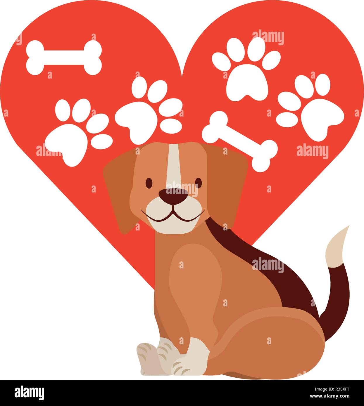 Beagle paws Stock Vector Images - Alamy