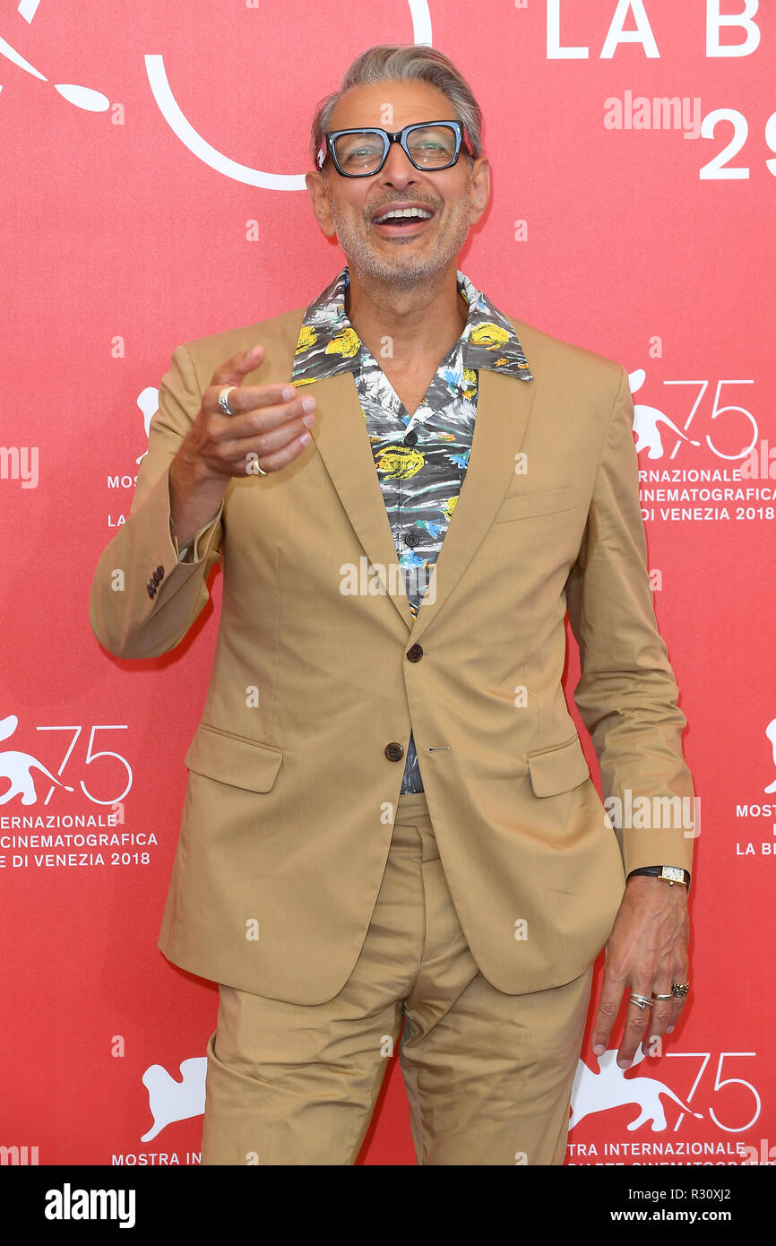 American actor Jeff Goldblum attends the 75th Venice Film Festival ...