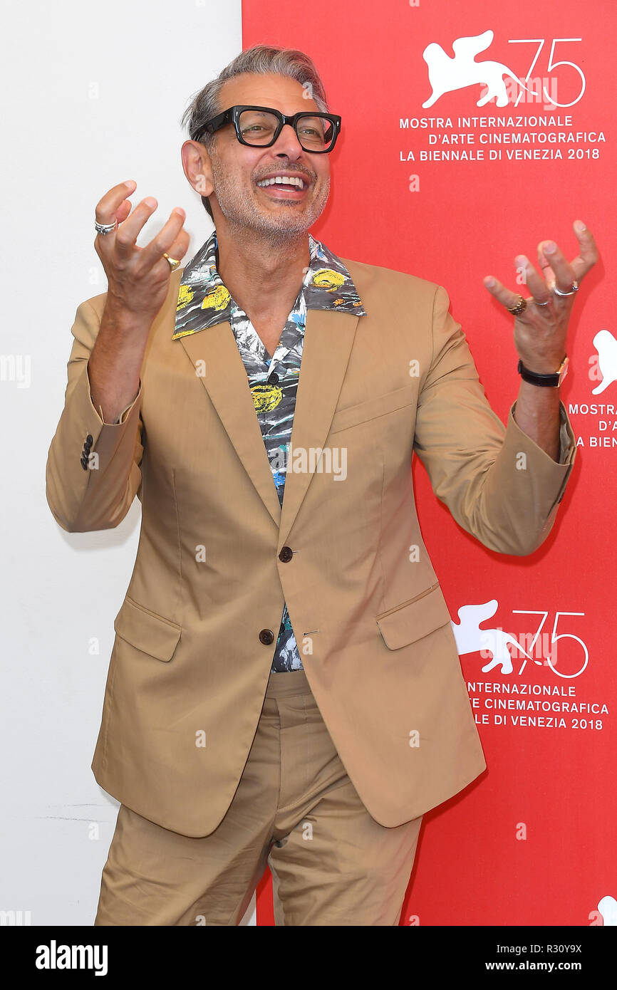 American actor Jeff Goldblum attends the 75th Venice Film Festival ...