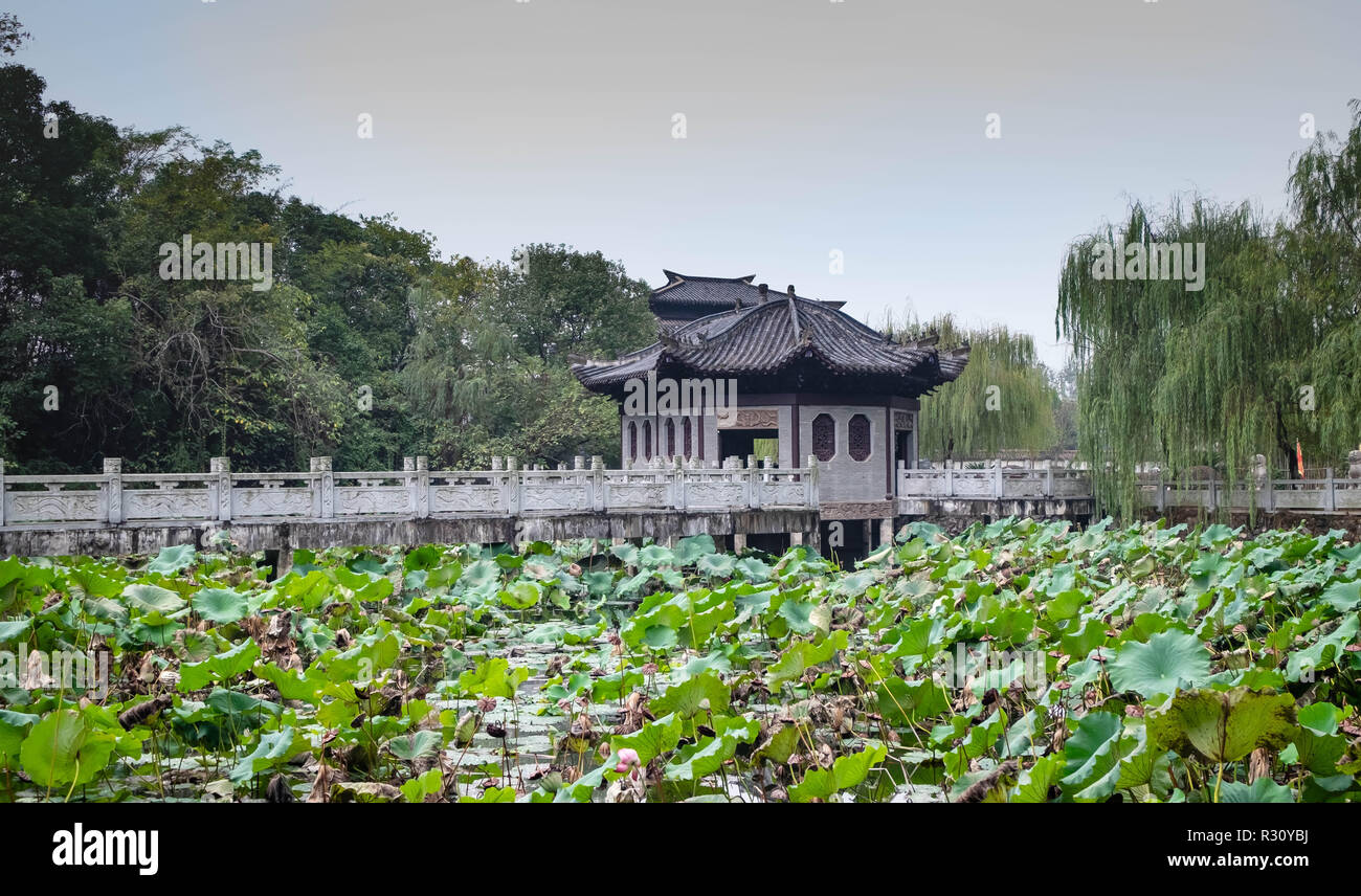 Chibi, Hubei/ CHINA - OCT 25, 2018:The ancient battle field of The red ...