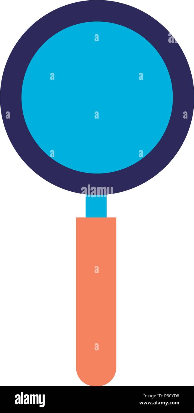 magnifying glass on white background vector illustration Stock Vector ...