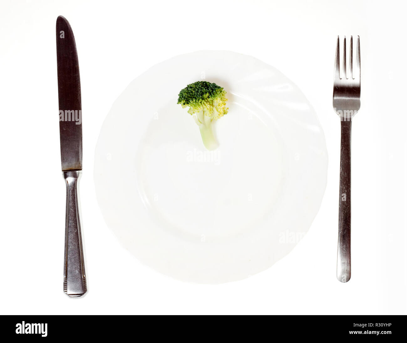 Big dinner plate small plate Cut Out Stock Images & Pictures - Alamy