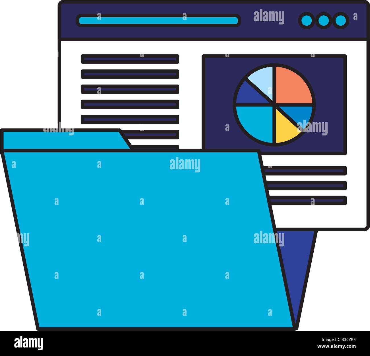 folder file document website search engine optimization vector ...