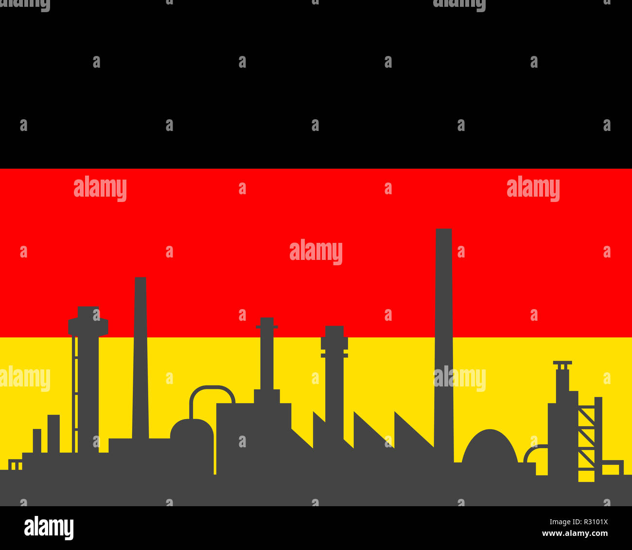 German industry flag hi-res stock photography and images - Alamy