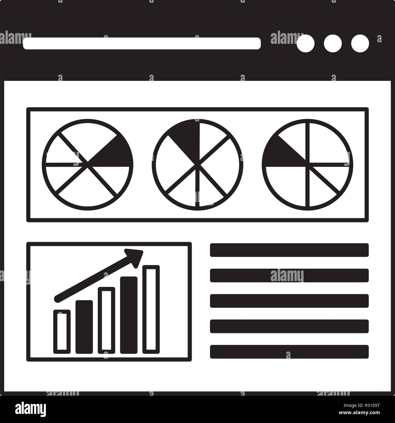 website diagram statistics search engine optimization vector ...