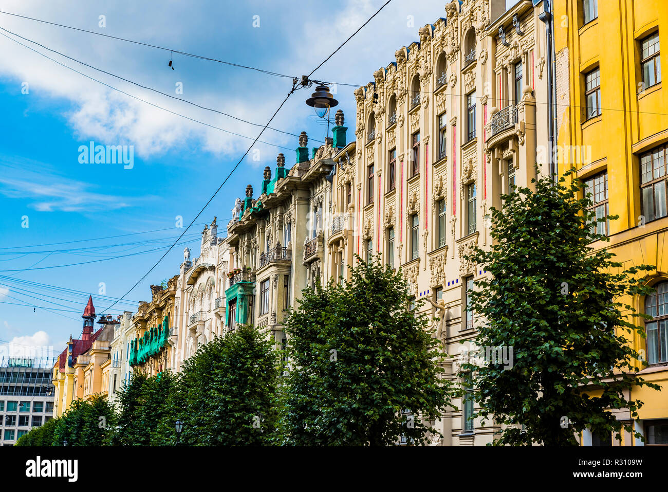 Albert street riga hi-res stock photography and images - Alamy