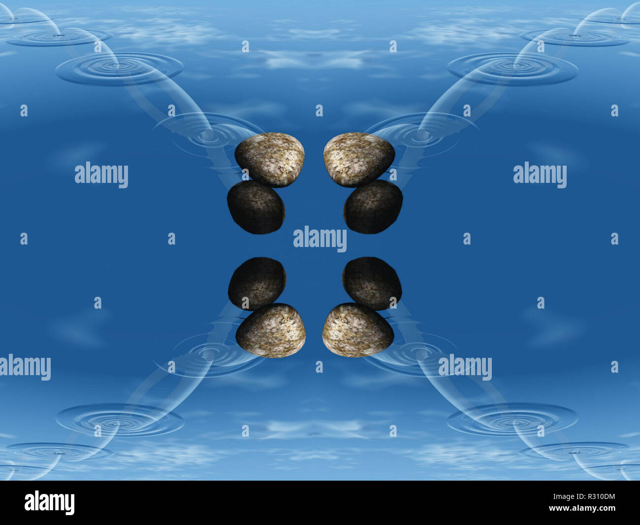 Pebble water ricochet hi-res stock photography and images - Alamy