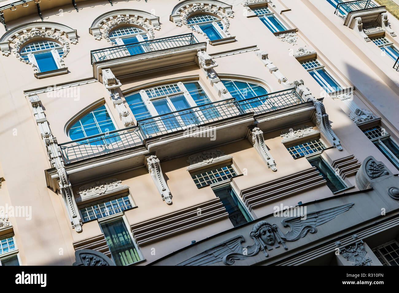 Art nouveau architecture in Riga - Alberta iela 4 - living house by ...