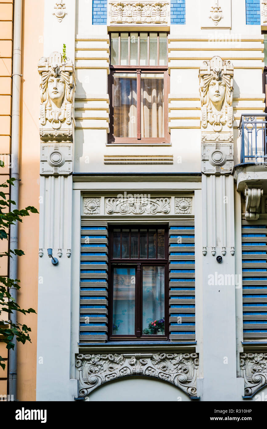 Art nouveau architecture in Riga - Alberta iela 8 - living house by ...