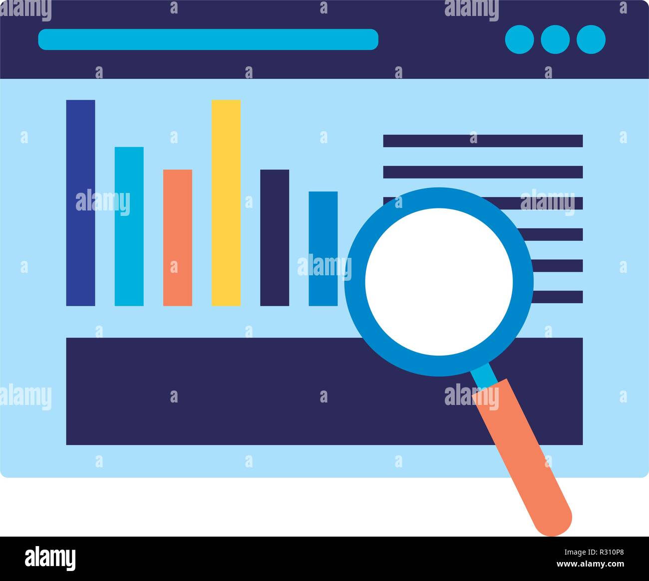website analysis search engine optimization vector illustration Stock ...