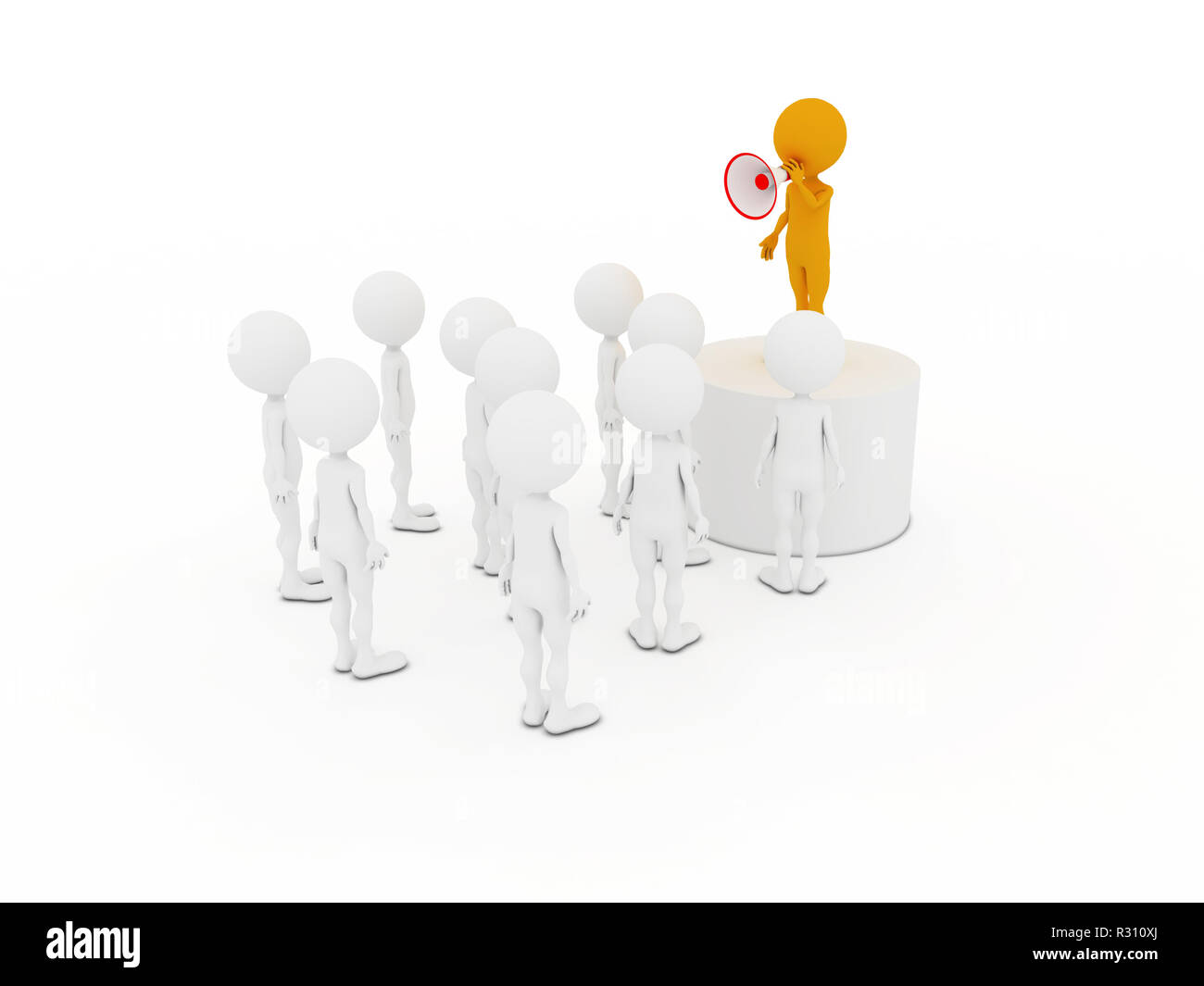 Person speaking bullhorn crowd hi-res stock photography and images - Alamy