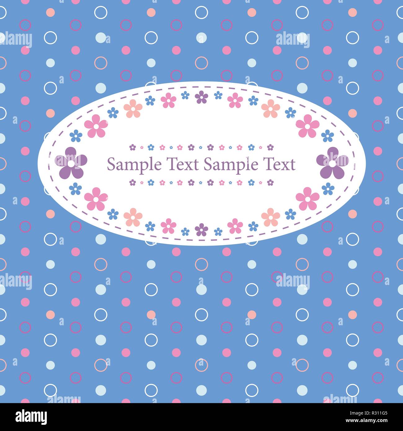 Photo cute girl blue Stock Vector Images - Alamy