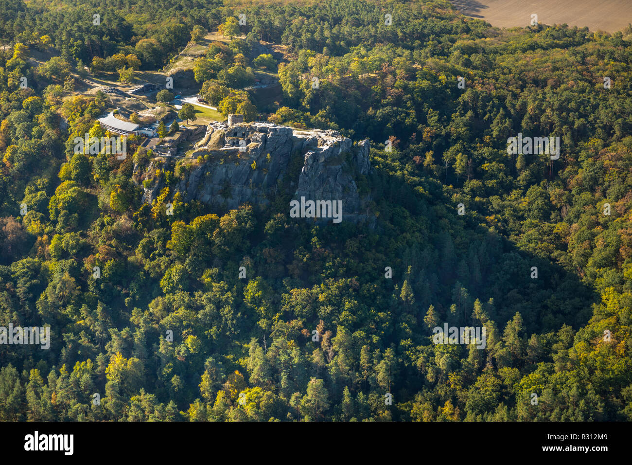 Luftbild, Regenstein Castle and Fortress, Am Platenberg, Blankenburg ...