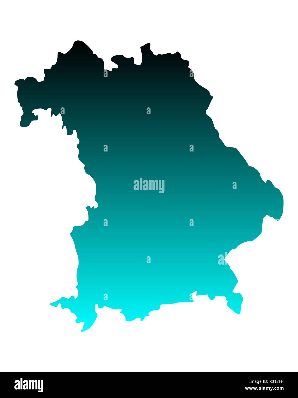 map of bavaria Stock Photo - Alamy