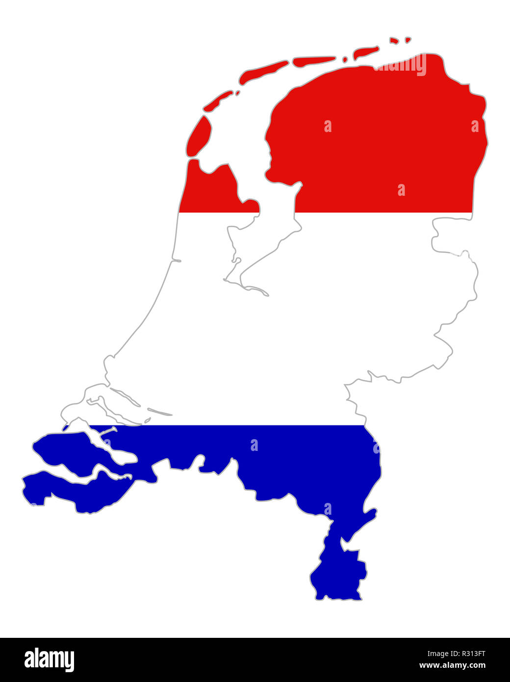 map and flag of the netherlands Stock Photo - Alamy