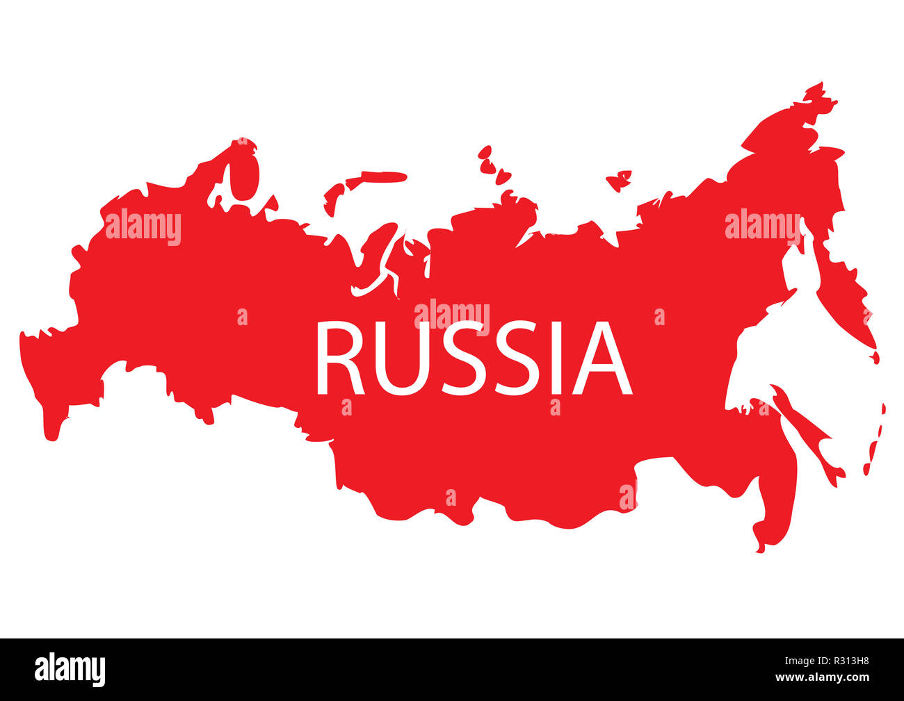Russian atlas map Cut Out Stock Images & Pictures - Alamy