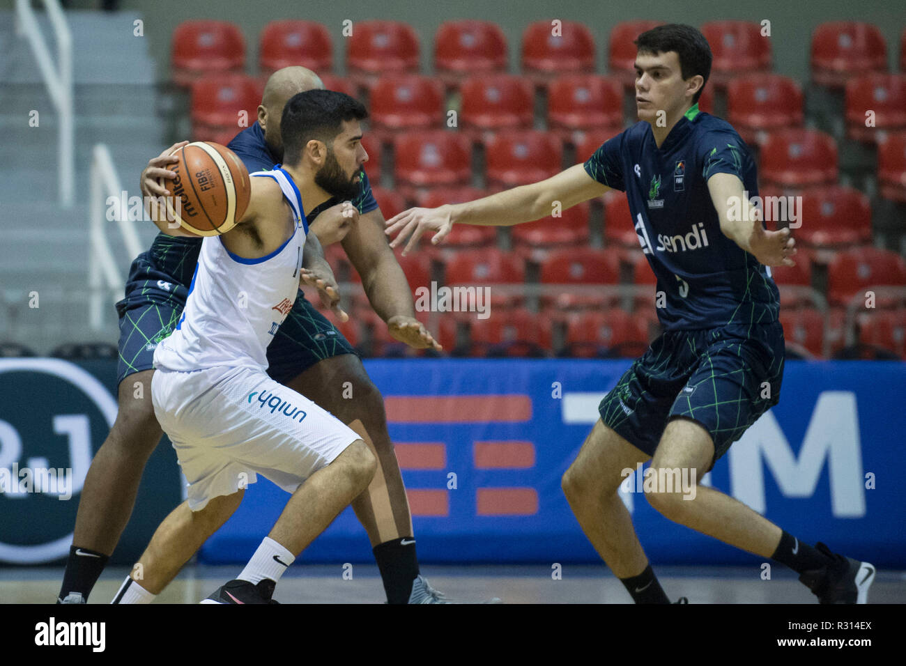 Rio De Janeiro, Brazil. 20th Nov, 2018. Gege Torres during Mines x ...