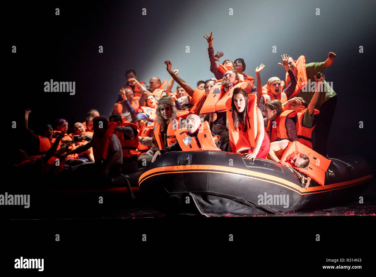 Berlin, Germany. 20th Nov, 2018. Anne Sofie von Otter (front row, l-r ...