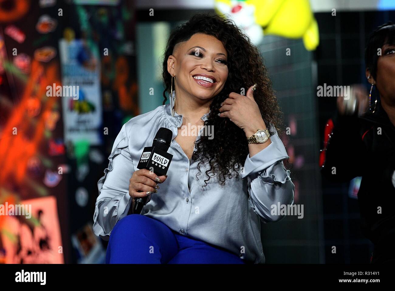 New York, NY, USA. 20th Nov, 2018. Tisha Campbell inside for AOL Build ...