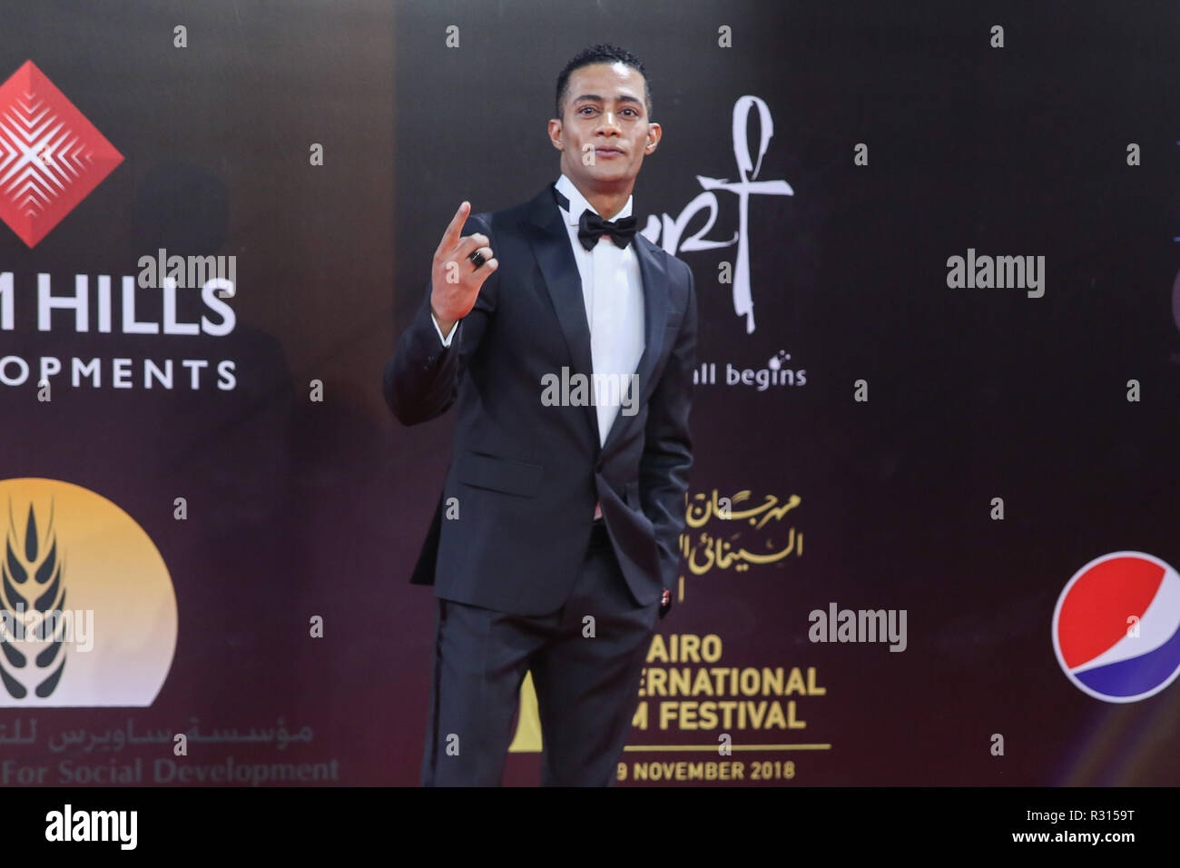 Cairo. 20th Nov, 2018. Actor Mohamed Ramadan attends the opening ...