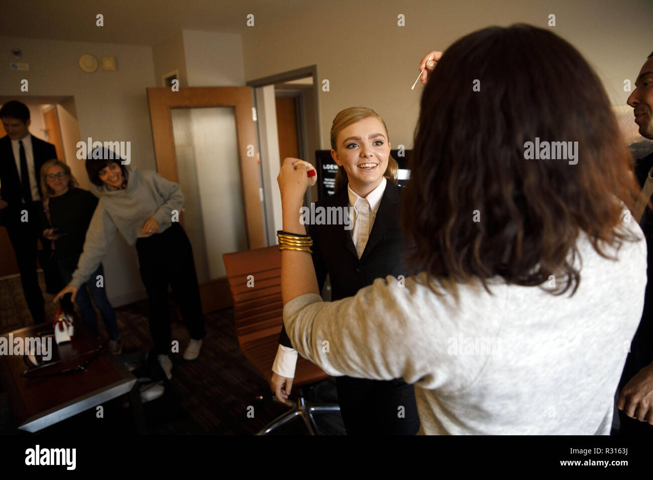 Hollywood, CA, USA. 18th Nov, 2018. Actress Elsie Fisher, 15, smiles ...
