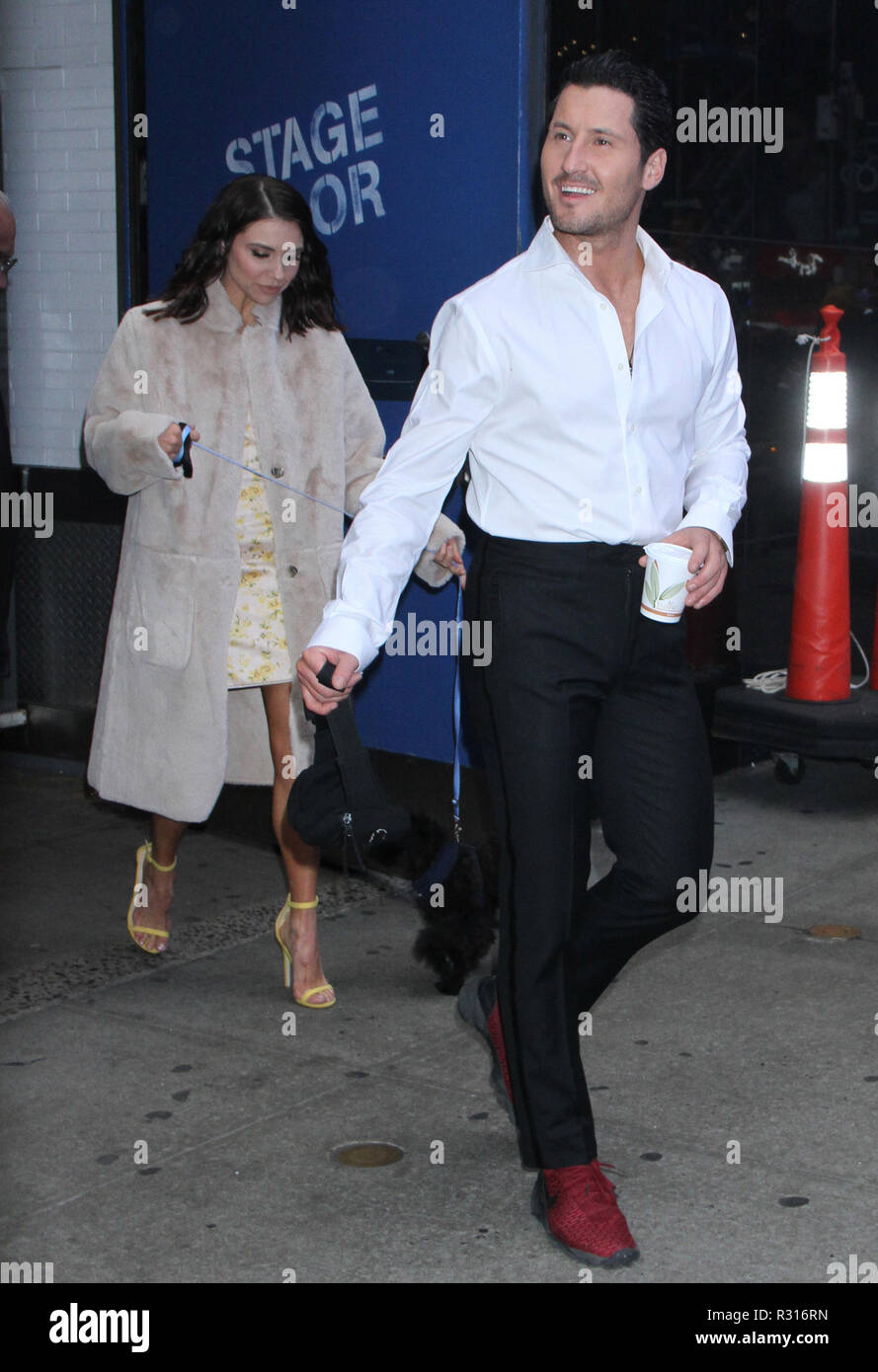 New York, NY, USA. 20th Nov, 2018. Val Chmerkovskiy, Jenna Johnson of ...