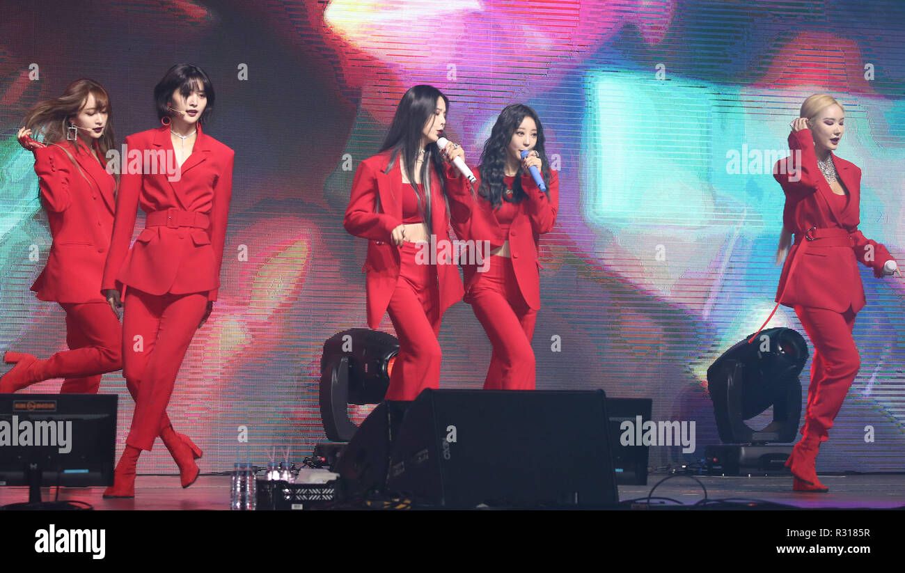 21st Nov, 2018. S. Korean girl group EXID South Korean girl group EXID ...