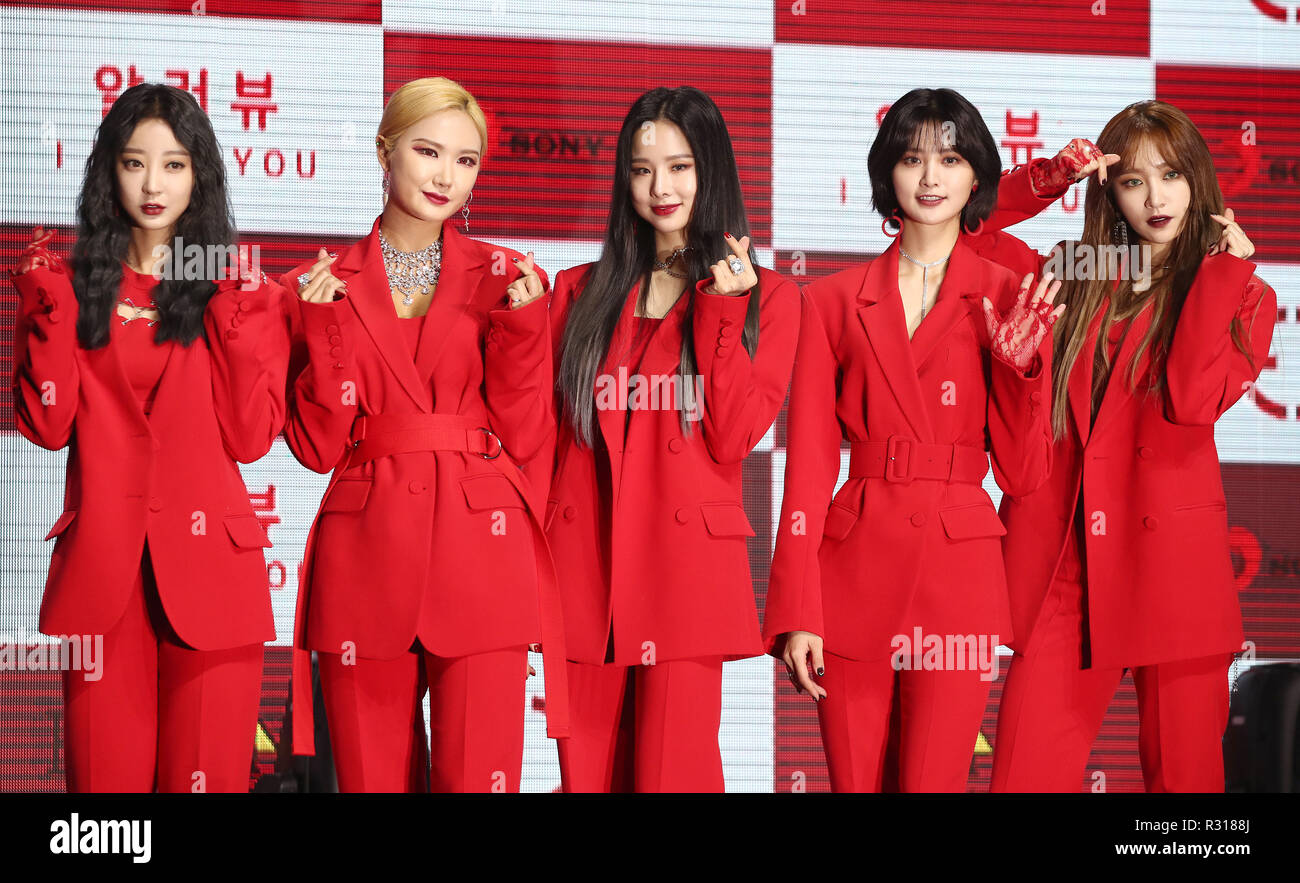 21st Nov, 2018. S. Korean girl group EXID South Korean girl group EXID ...