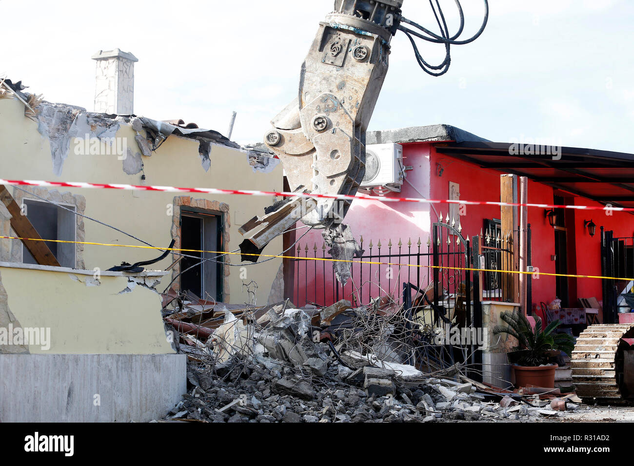 Rome November 21st 2018. Casamonica mobster clan villas being ...