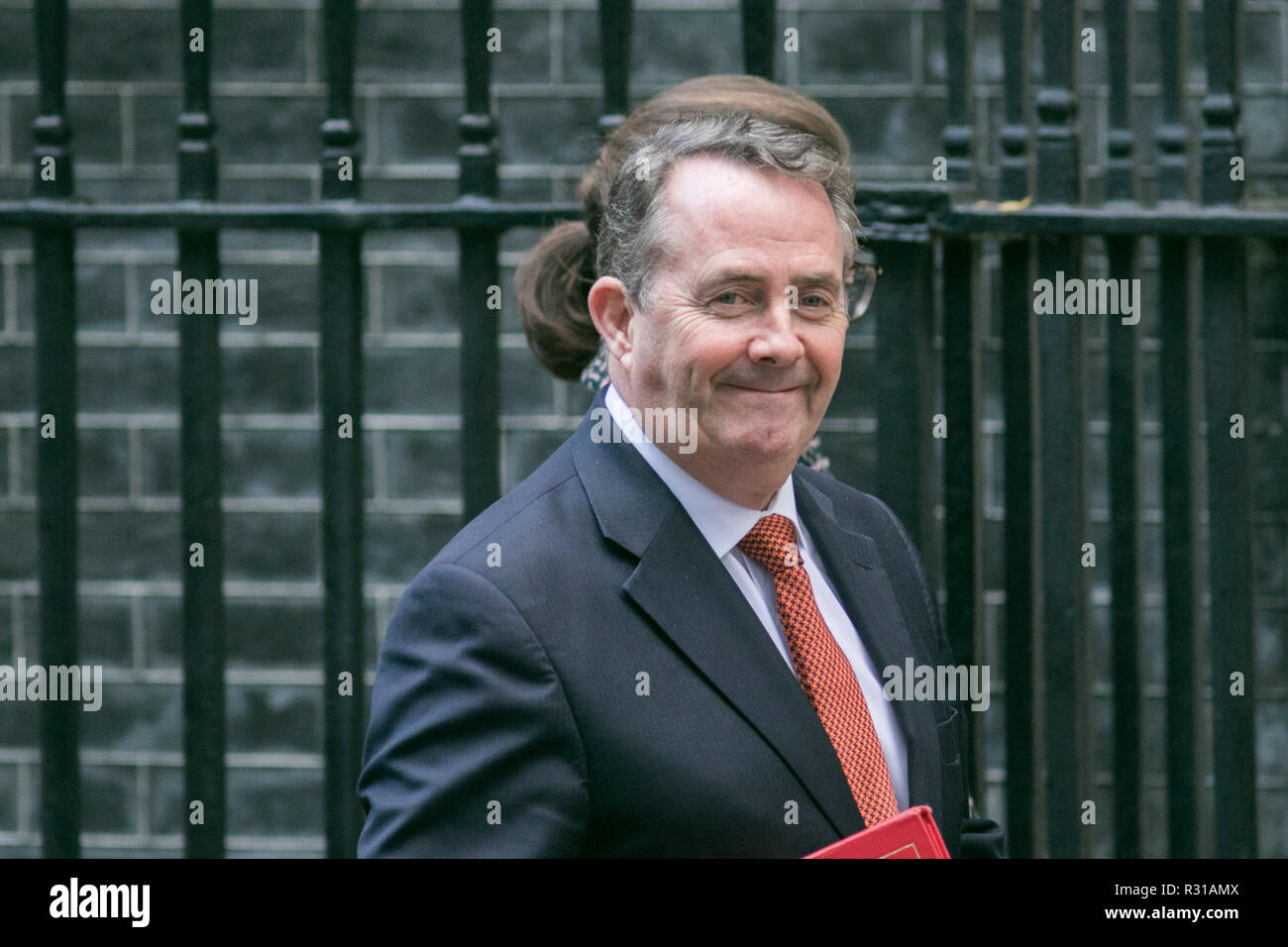 London UK. 21st November 2018. DR Liam Fox MP for East Kilbride and ...