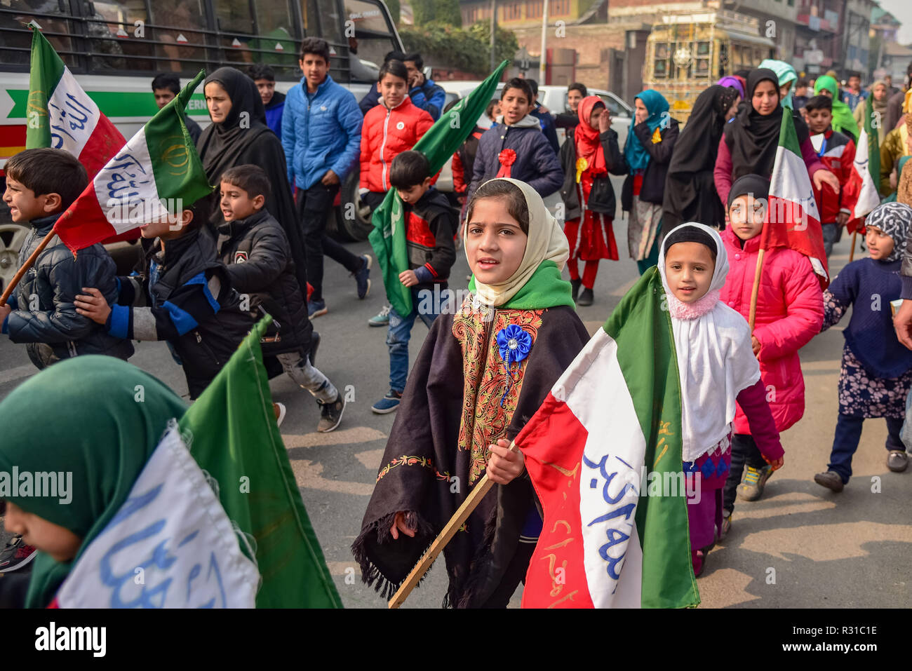November 21, 2018 - Srinagar, Jammu & Kashmir, India - Kashmiri Shia ...