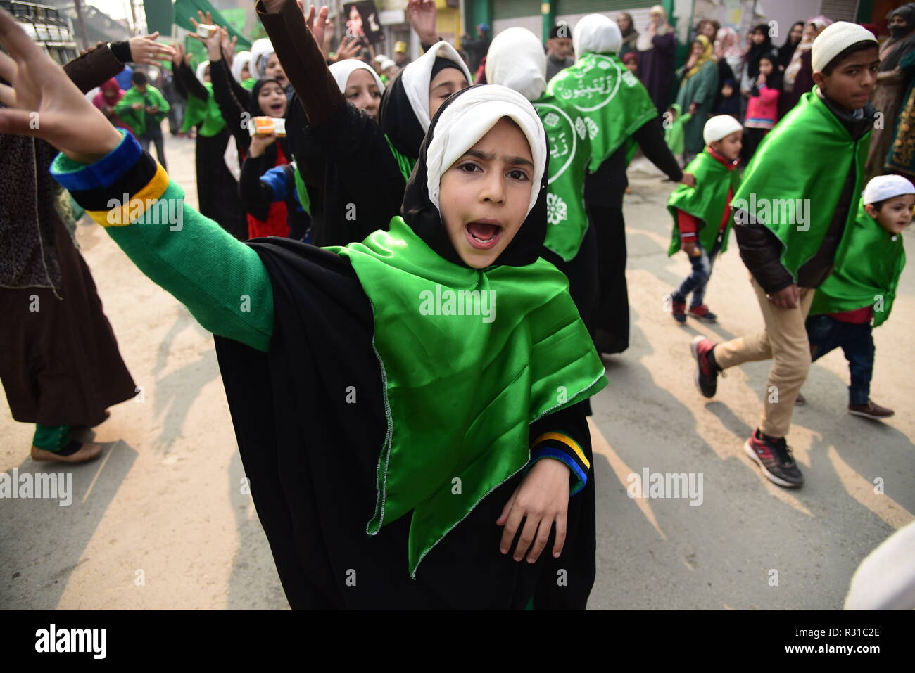 November 21, 2018 - Srinagar, Jammu & Kashmir, India - Kashmiri Shia ...