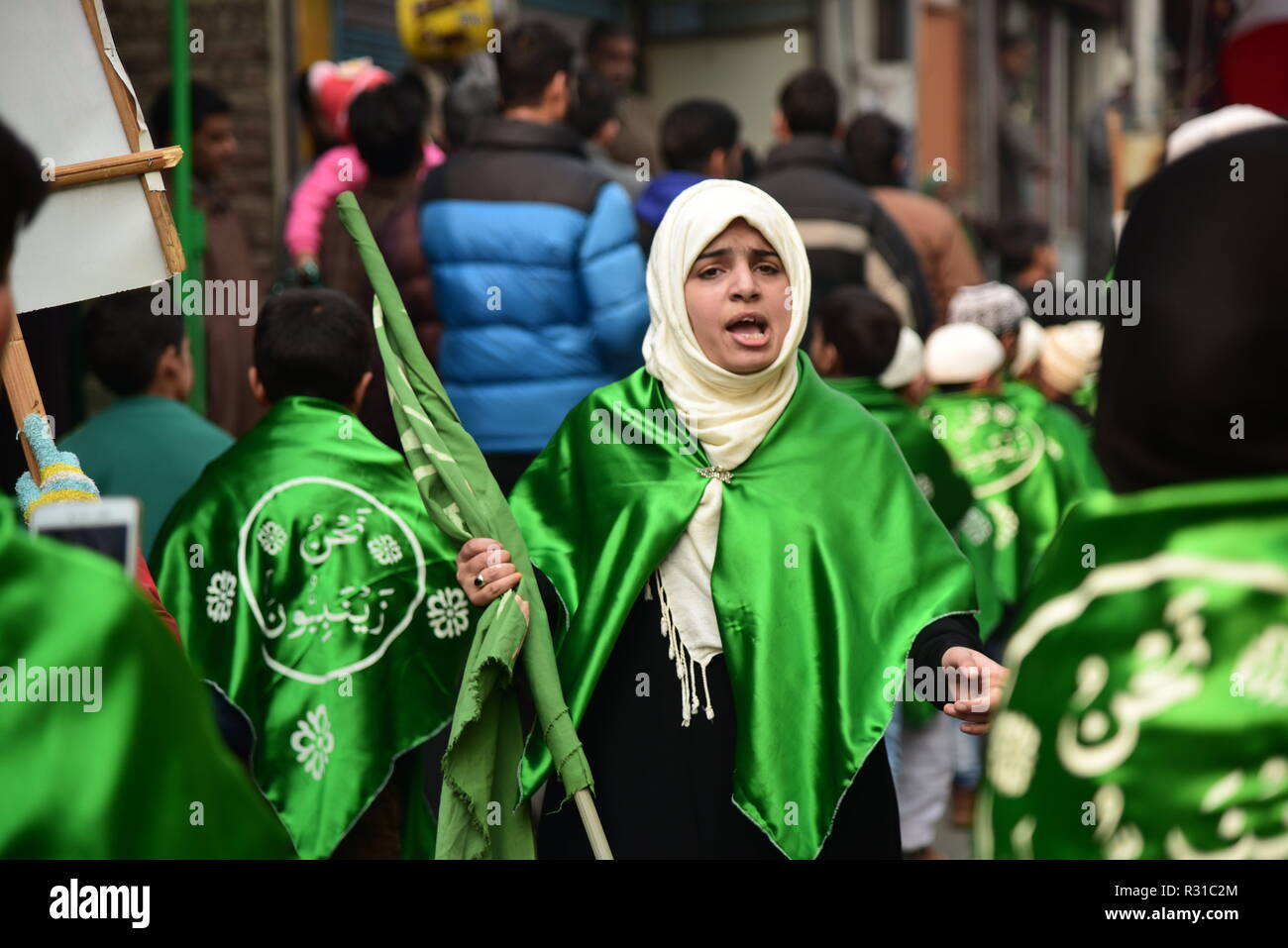 November 21, 2018 - Srinagar, Jammu & Kashmir, India - Kashmiri Shia ...