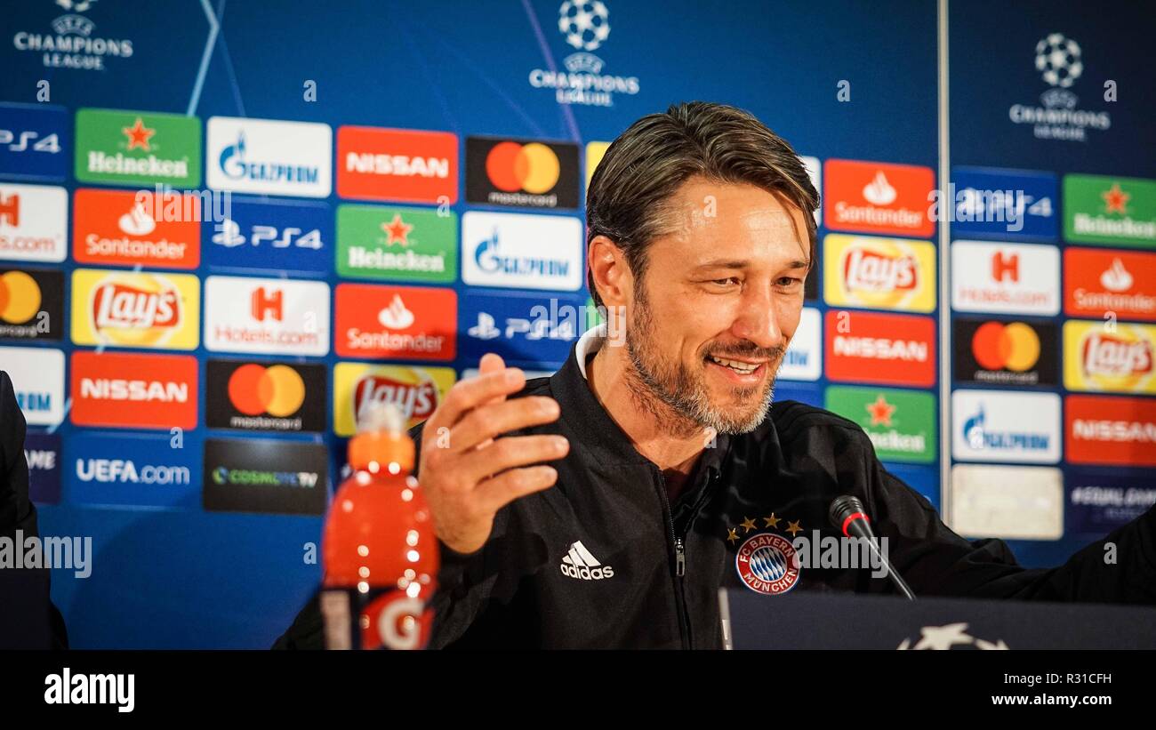 Athens, Greece. 22nd Oct, 2018. Manager Niko Kovac of Bayern Munich ...