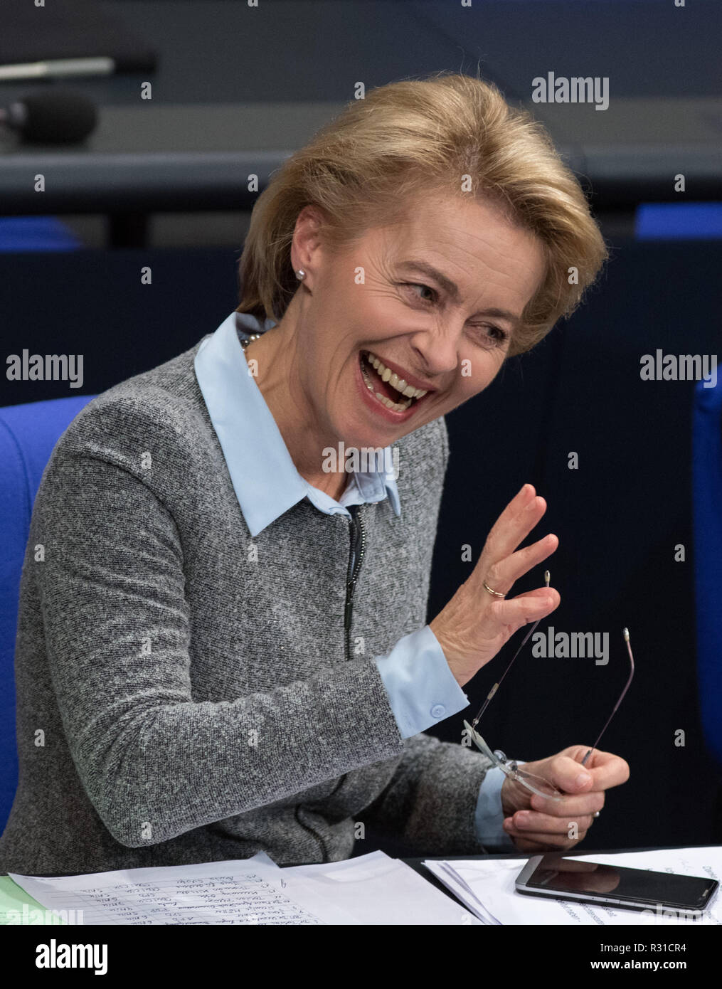 Berlin, Germany. 21st Nov, 2018. Ursula von der Leyen (CDU), Federal ...