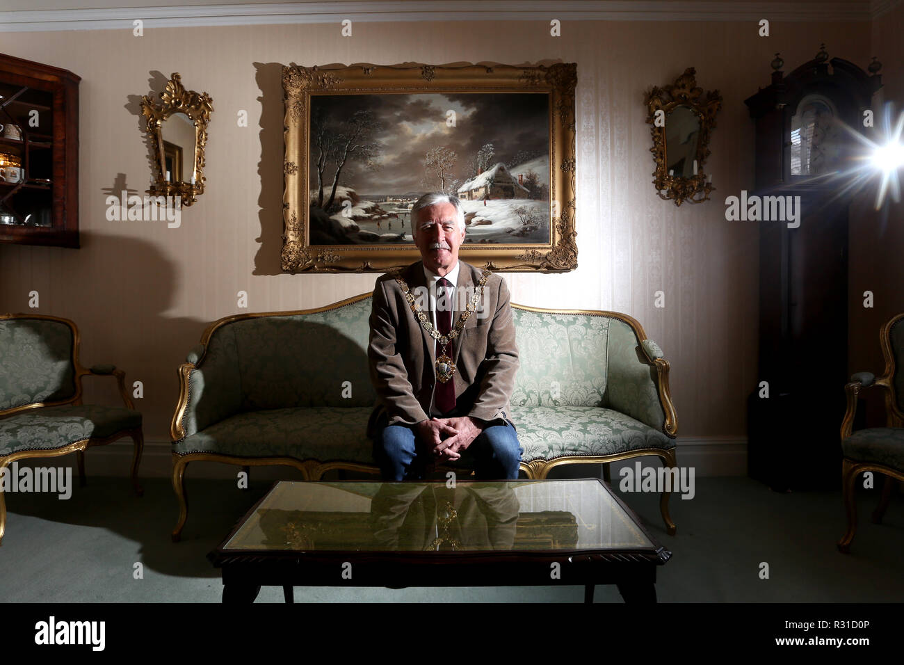 Chichester, West Sussex, UK. Mayor of Chichester, Cllr Martyn Bell ...