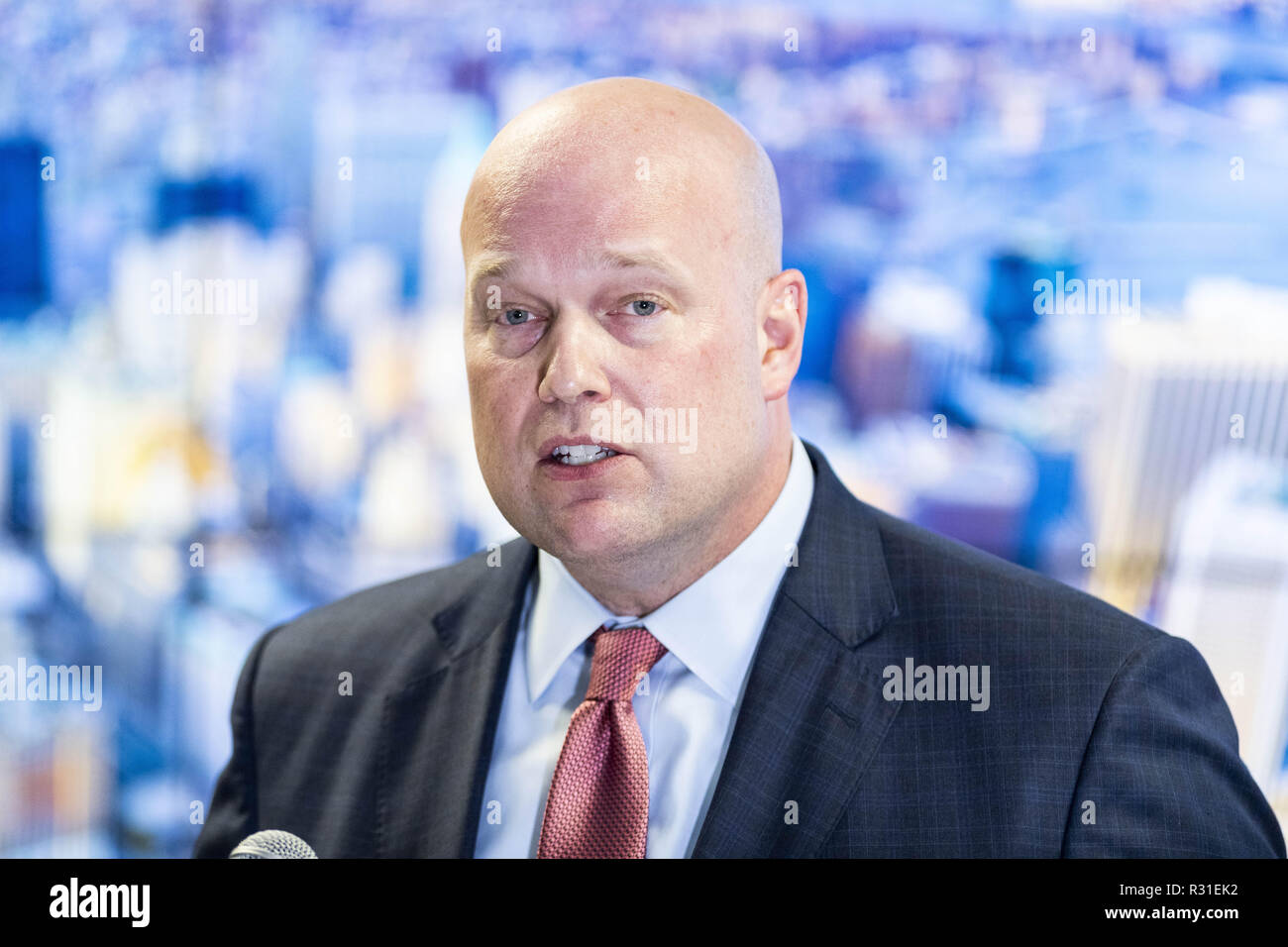 New York, NY, USA. 21st Nov, 2018. Acting Attorney General MATTHEW ...