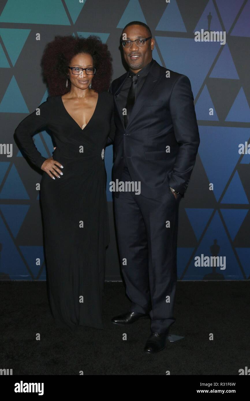 Los Angeles, CA, USA. 18th Nov, 2018. Marcia Wright-Tillman, George Tillman Jr at arrivals for ...