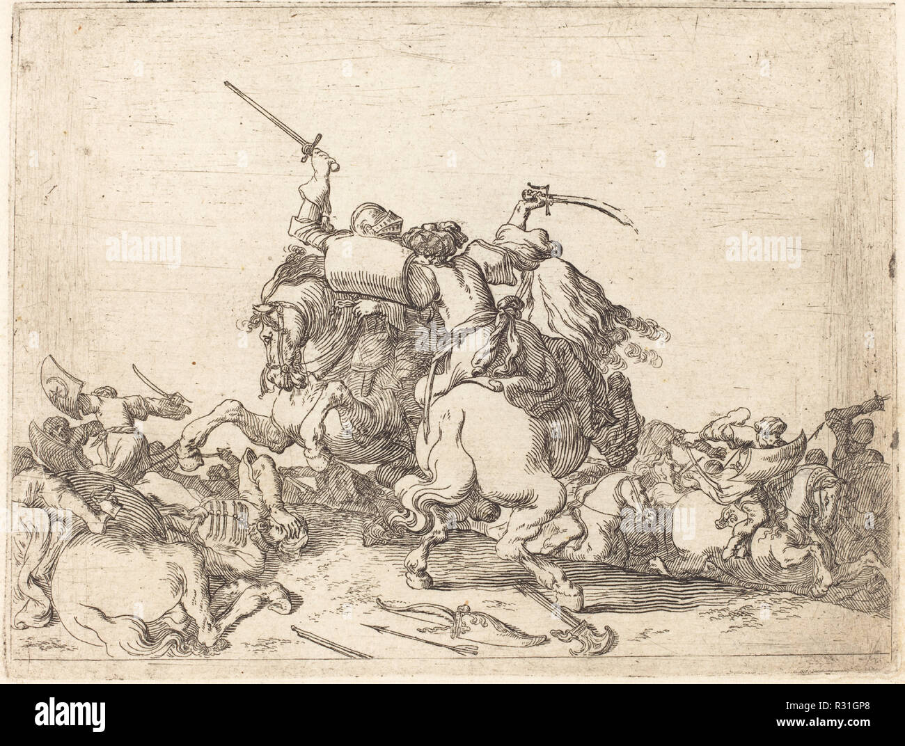 Capricci di varie battaglie. Dated: 1635. Medium: etching on laid paper ...