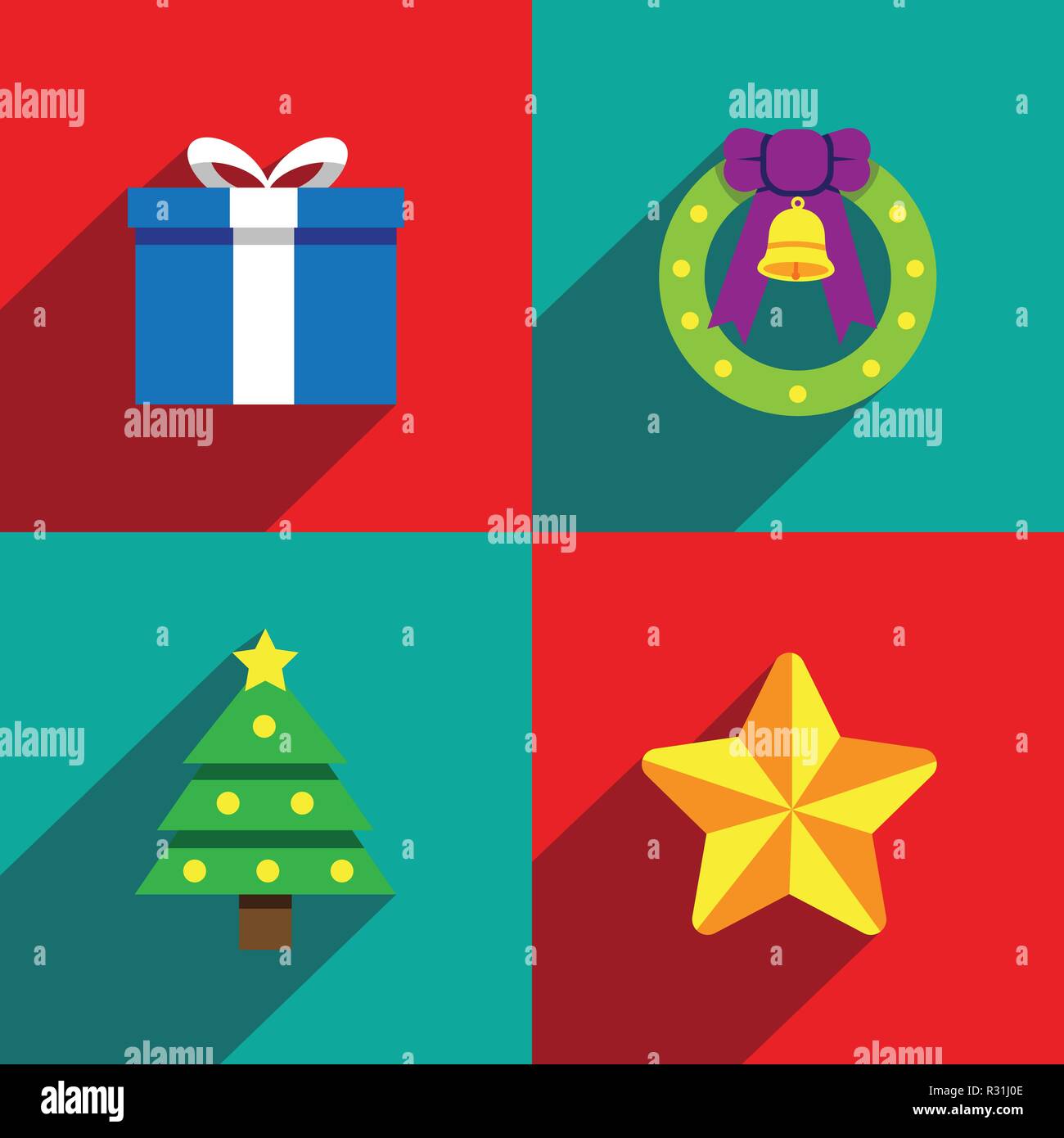 Christmas star ornaments Stock Vector Images - Alamy