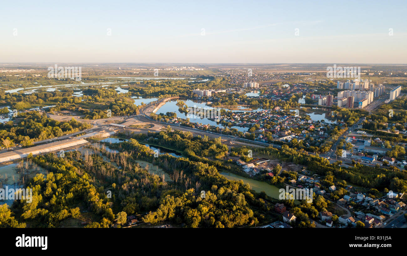 Suburb town riverland Stock Photo - Alamy