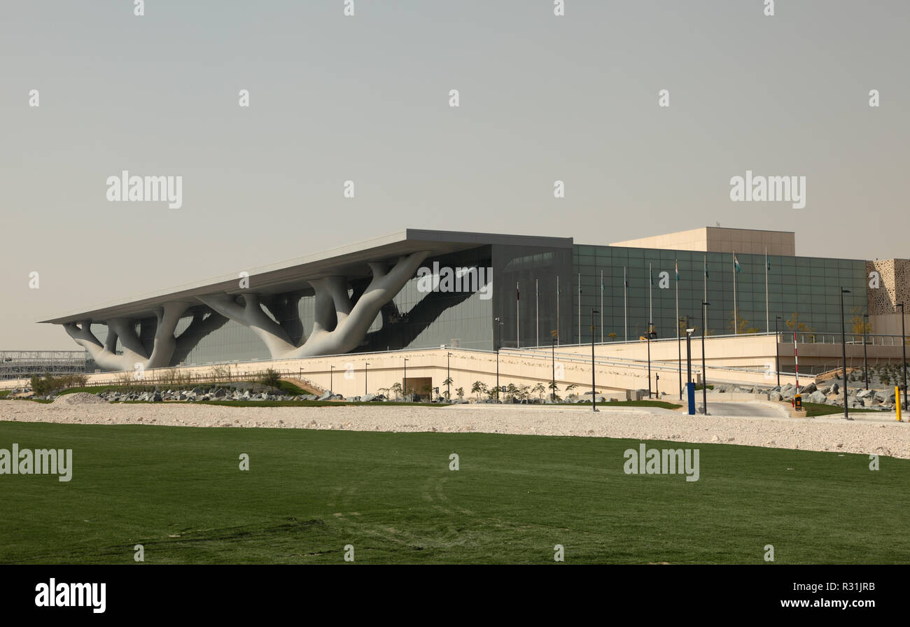 Qatar foundation building exterior hi-res stock photography and images ...