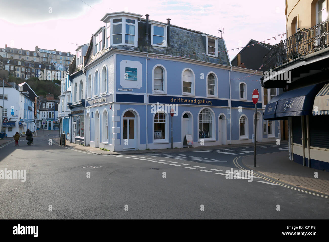 Parade of shops in Ilfracombe Devon, UK Stock Photo - Alamy