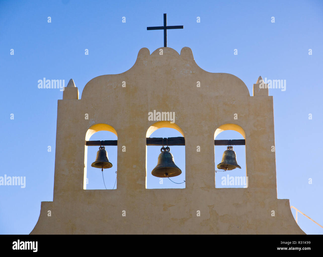 three bells and a cross Stock Photo - Alamy