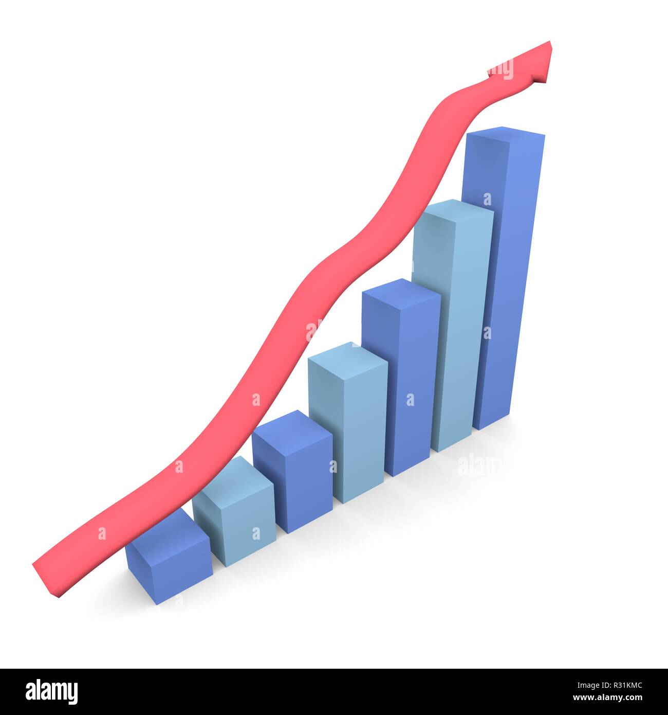 Revenue increase chart Cut Out Stock Images & Pictures - Alamy
